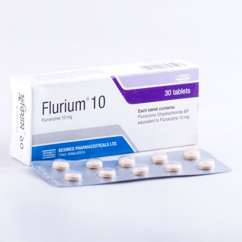 Flurium । 10mg | Tablet | Flunarizine | রাজশাহীতে চিকিৎসা সেবা ঘরে বসেই ...