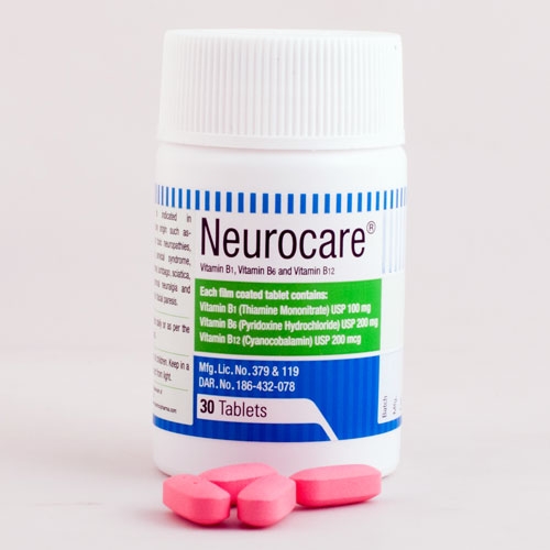 Neurocare । 100mg+200mg+200mcg | Tablet | Vitamin B1, B6 & B12 ...