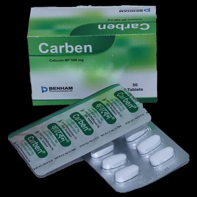 Carben । 500mg | Tablet | Calcium Carbonate | রাজশাহীতে চিকিৎসা সেবা ...
