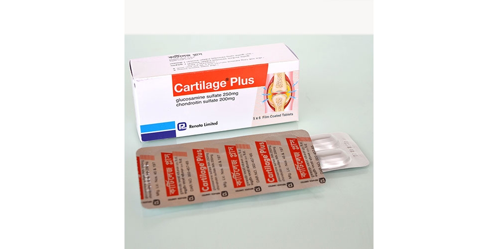 Cartilage Plus । 250mg+200mg | Tablet | Glucosamine Sulphate ...