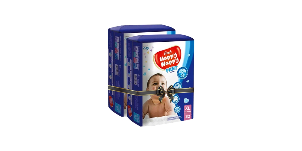 Fresh Happy Nappy Pant Diaper XL (12-17 kg) 32 Pcs । রাজশাহীতে চিকিৎসা ...