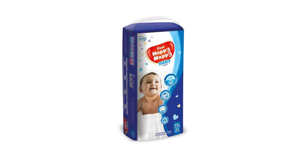 Fresh Happy Nappy Pant Diaper XXL (12-25 kg) 24 Pcs . Doctors in ...